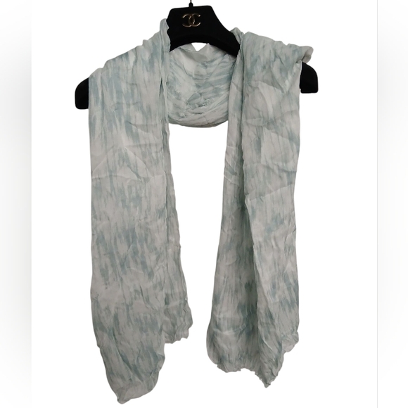 Club Monaco | Accessories | Club Monaco Elegant White And Blue Scarf ...